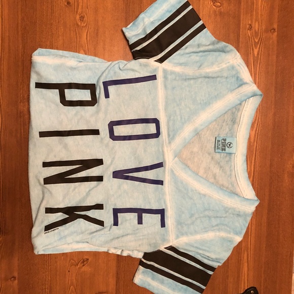 PINK Victoria's Secret | Tops | Henley Ringer Pink Tee | Poshmark